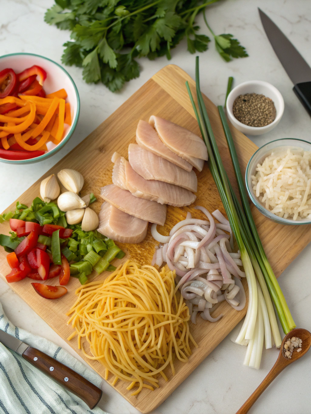 Garlic Chicken Lo Mein | Easy Takeout-Style Dinner