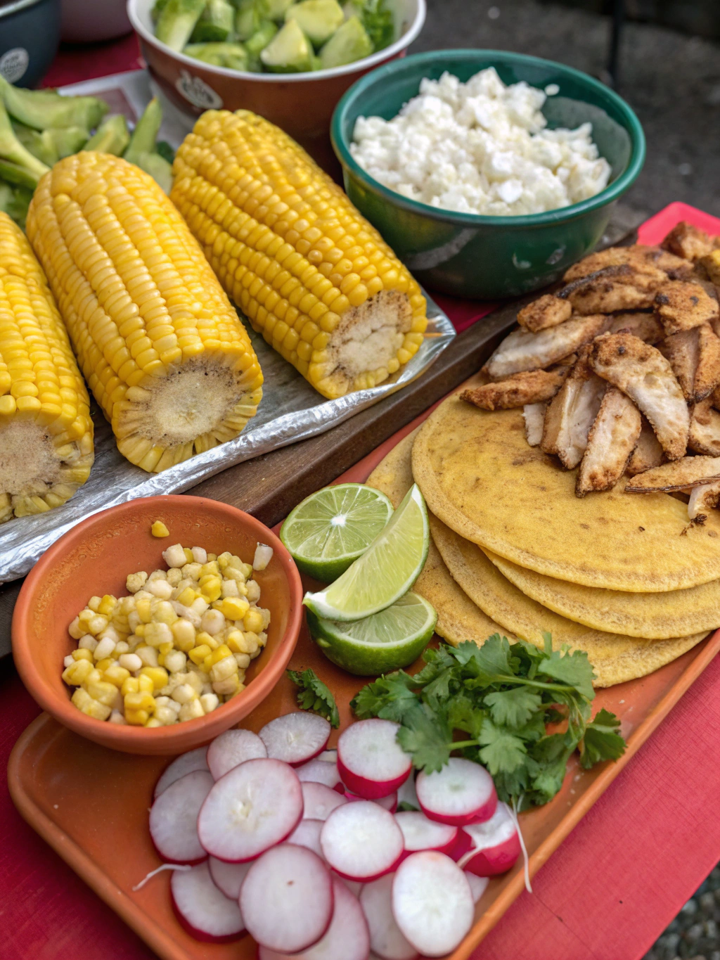 Best Street Corn Chicken Tostadas With Creamy Sauce