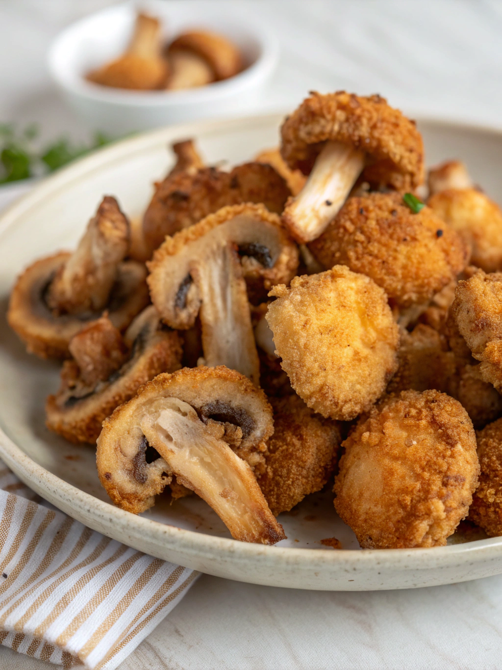 Crispy Fried Mushrooms – Cool Ranch Appetizer