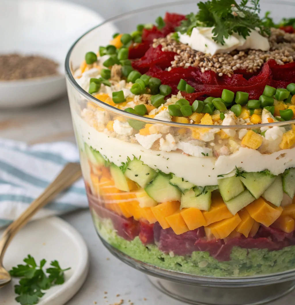 Seven Layer Salad – Classic Party Dish